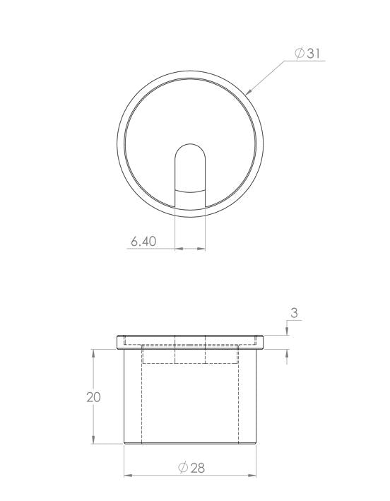 Cable Entry - Grommet | By Artifex – Artifex Interiors Pty Ltd