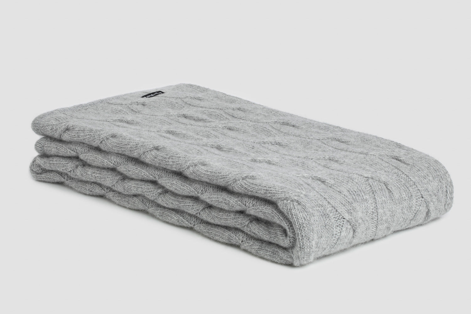 Chunky Cable Angora Merino Wool Throw - Artifex